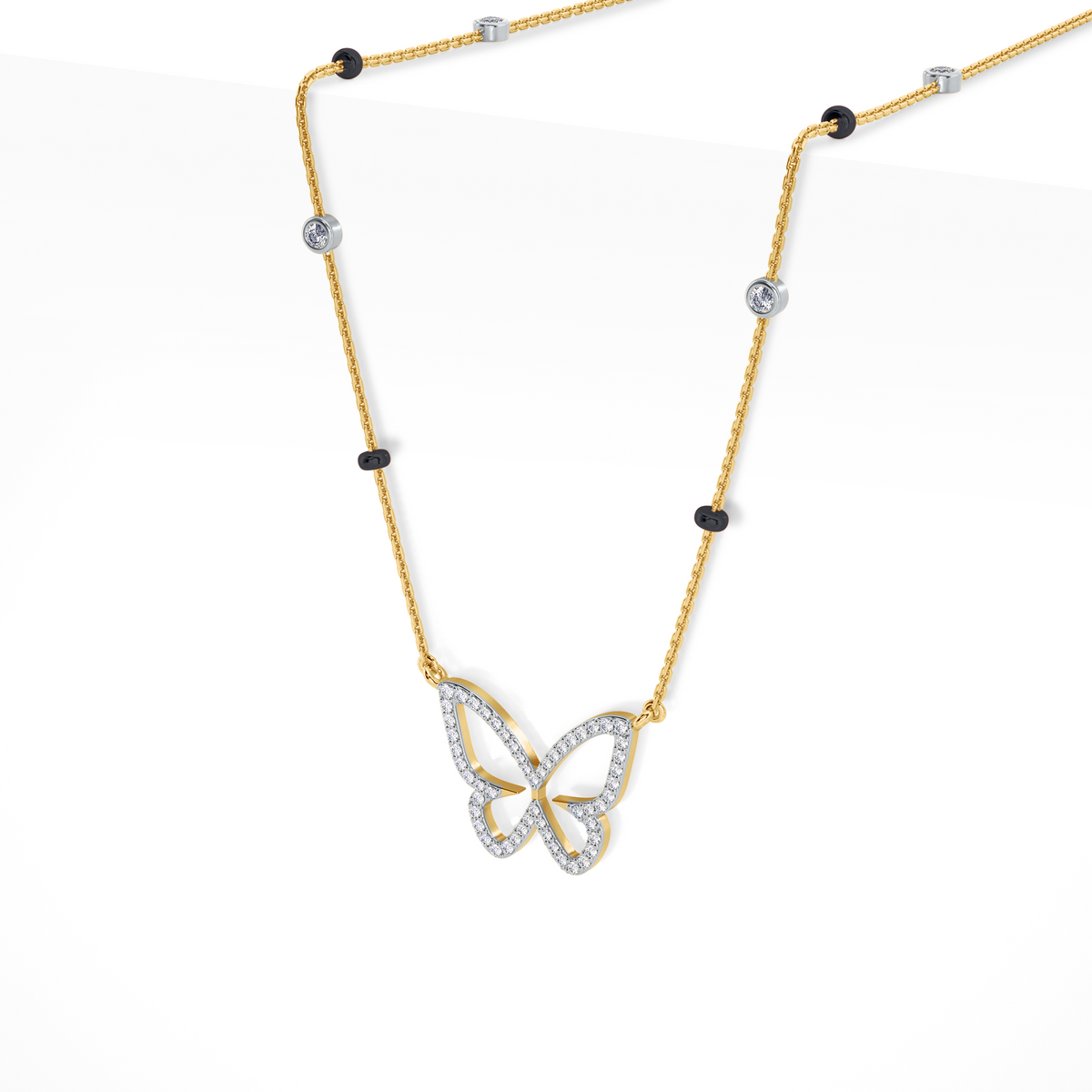 Buy Kajol Diamond Mangalsutra Online - Facet of Love